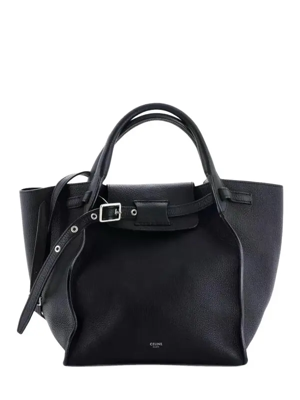 Celine Big Bag Grained Calfskin Small Satchel - Black