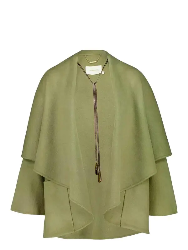Zimmermann Rebellion Wool Cape - Green