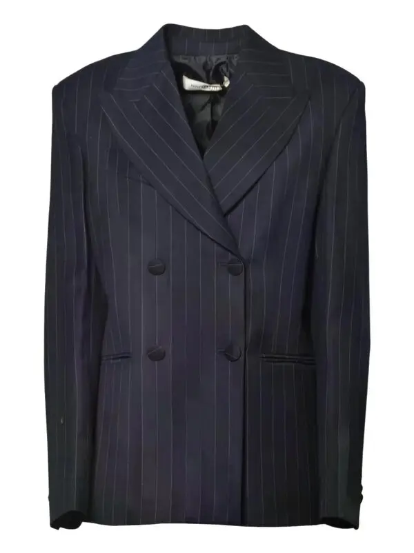 NINEMINUTES The Revolver Striped Blazer - Blue
