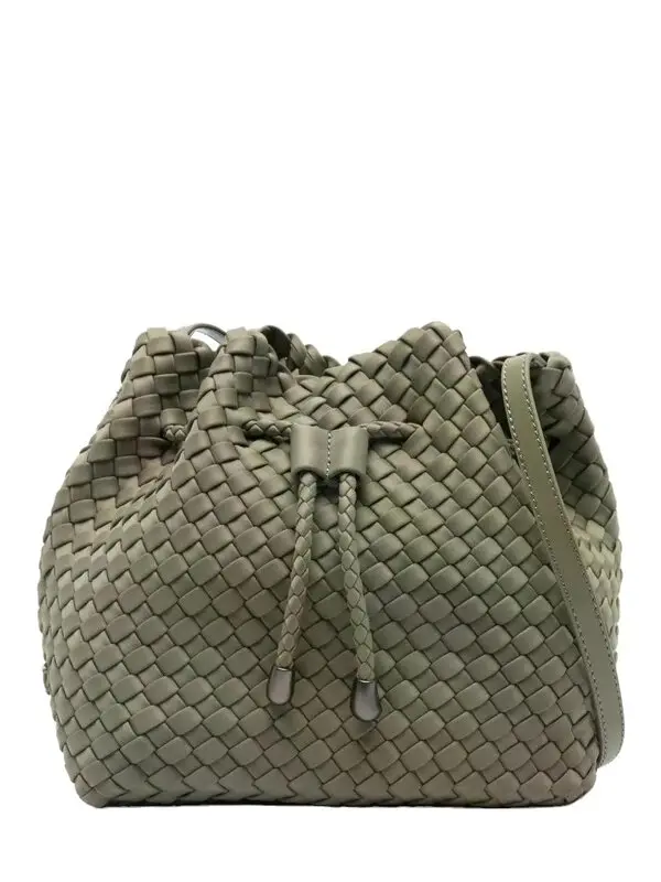 NAGHEDI Medium Gramercy Woven Bucket Bag - Green