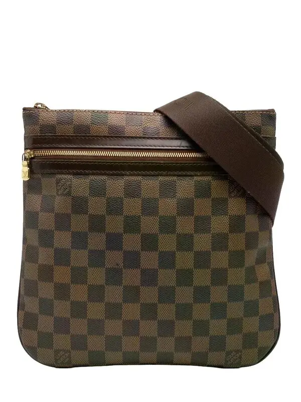 LOUIS VUITTON 2008 Damier Ebene Bosphore Pochette - Brown