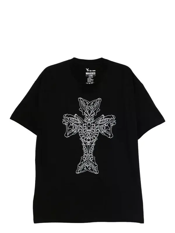 Y’s For × Masses Printed T-shirt - Black