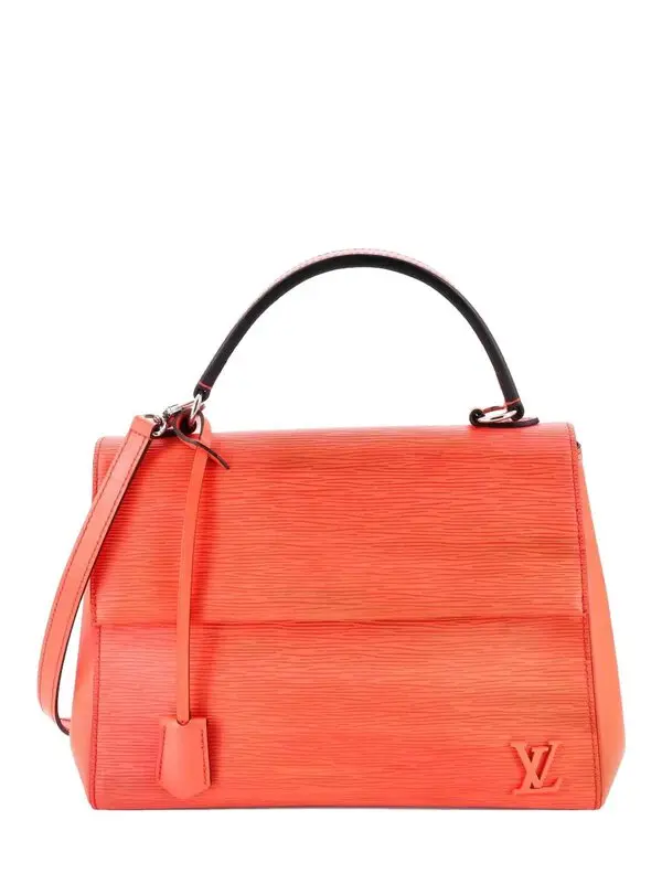 LOUIS VUITTON Cluny Top Handle Bag Epi Leather Mm - Orange