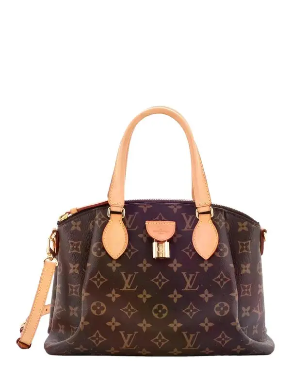 LOUIS VUITTON Rivoli Handbag Monogram Canvas Pm Satchel - Brown