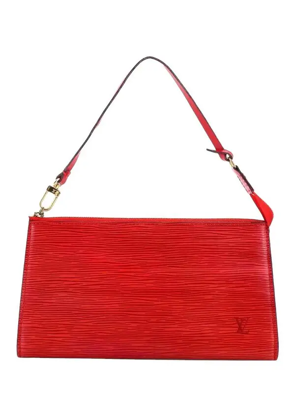 LOUIS VUITTON Pochette Accessoires Epi Leather Clutch Bag - Red
