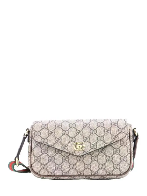 Gucci Ophidia Gg Coated Canvas Mini Shoulder Bag - Brown
