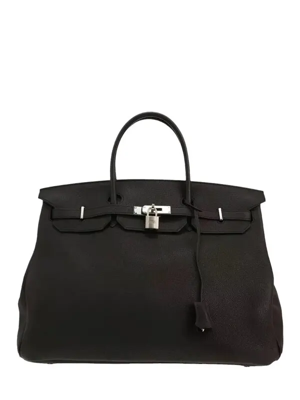 Hermès 2020 Birkin 40 Leather Handbag - Black