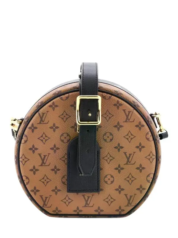 LOUIS VUITTON Petite Boite Chapeau Shoulder Bag Reverse Monogram Canvas - Brown