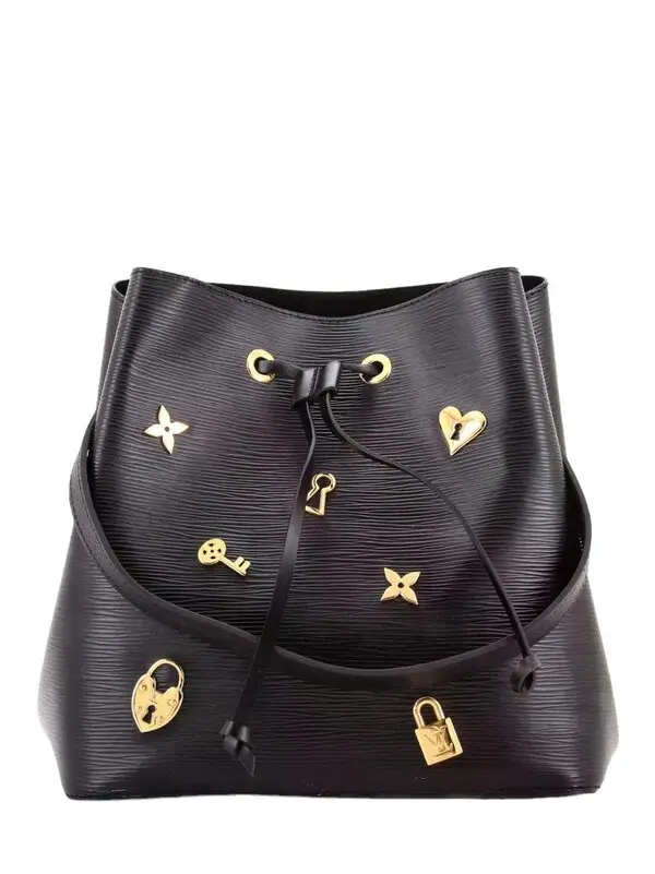 LOUIS VUITTON Love Lock Neonoe Bucket Bag - Black