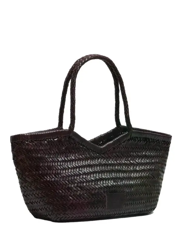 Bimba Y Lola Braided Handle Tote Bag - Brown