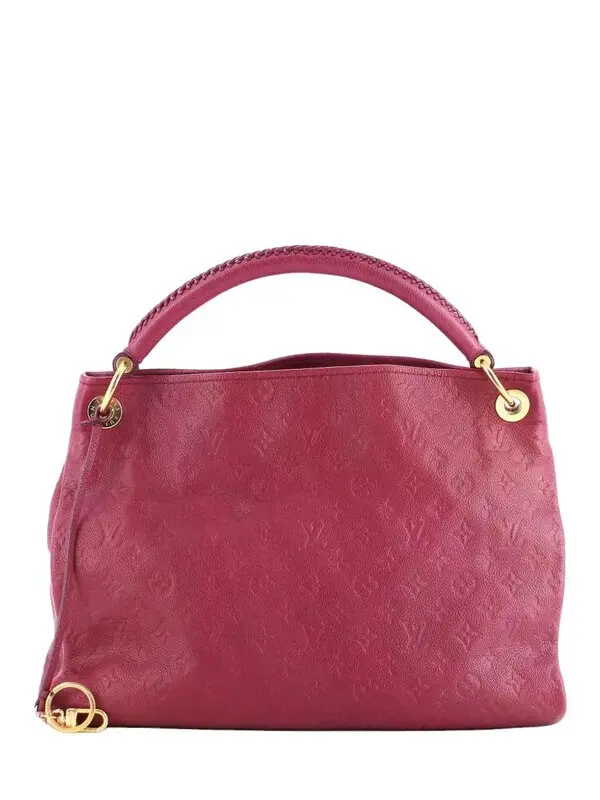 LOUIS VUITTON Artsy Mm Hobo Bag Monogram Empreinte Leather Handbag - Red