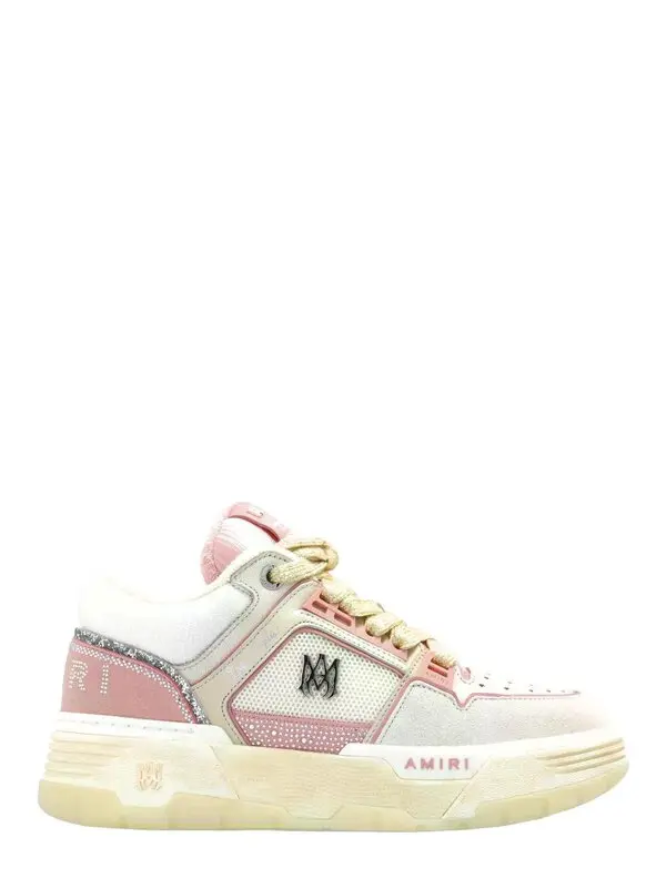 Amiri Ma-1 Glitter-embellished Sneakers - Neutrals