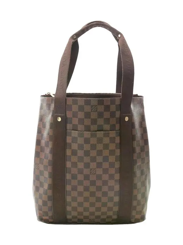 LOUIS VUITTON 2011 Damier Ebene Cabas Beaubourg Tote Bag - Brown