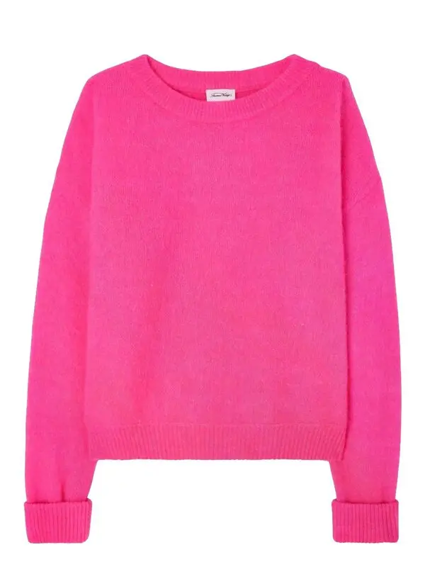 American Vintage Vitow Ribbed Sweater - Pink