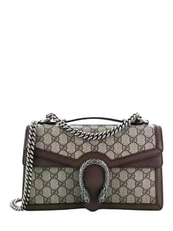 Gucci Dionysus Gg Coated Canvas Small Satchel - Brown