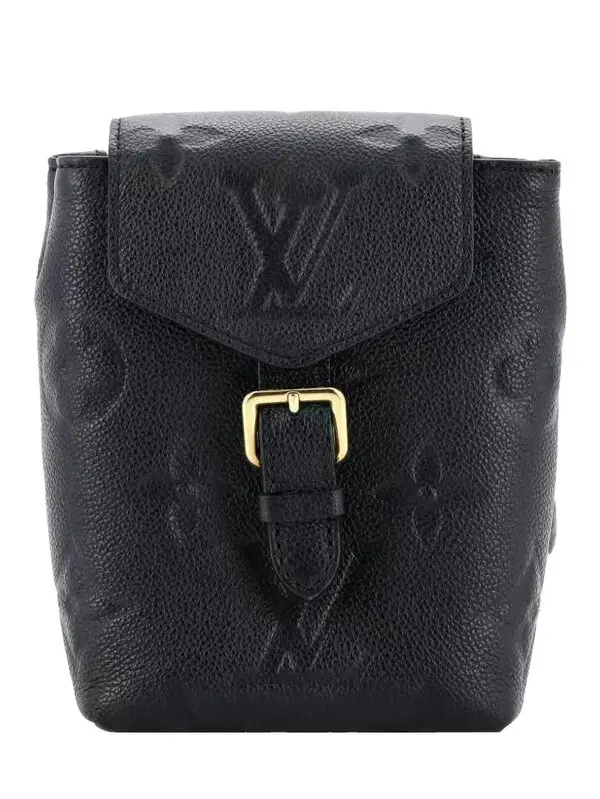 LOUIS VUITTON Tiny Monogram Empreinte Giant Backpack - Black