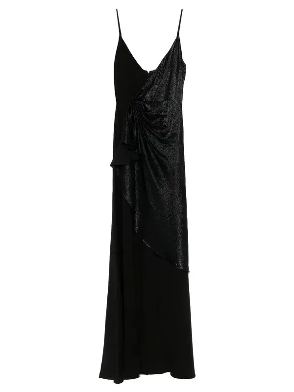 Gucci 2020s Ruched Maxi Dress - Black
