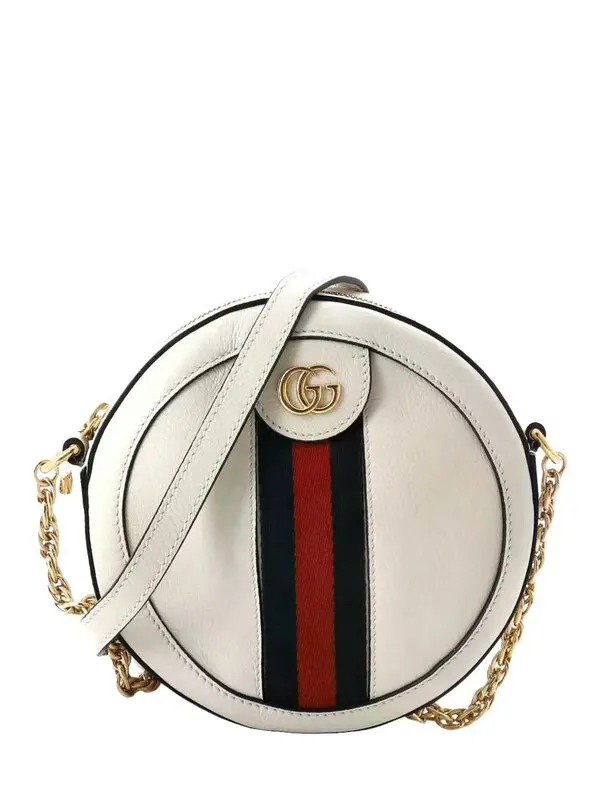 Gucci Ophidia Round Shoulder Bag - White