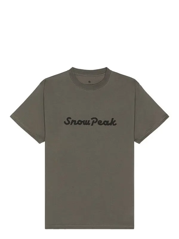SNOW PEAK Typography T-shirt - Grey