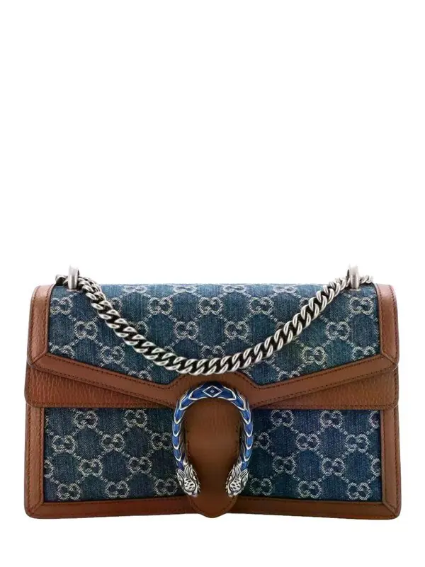 Gucci Dionysus Gg Denim Small Shoulder Bag - Blue