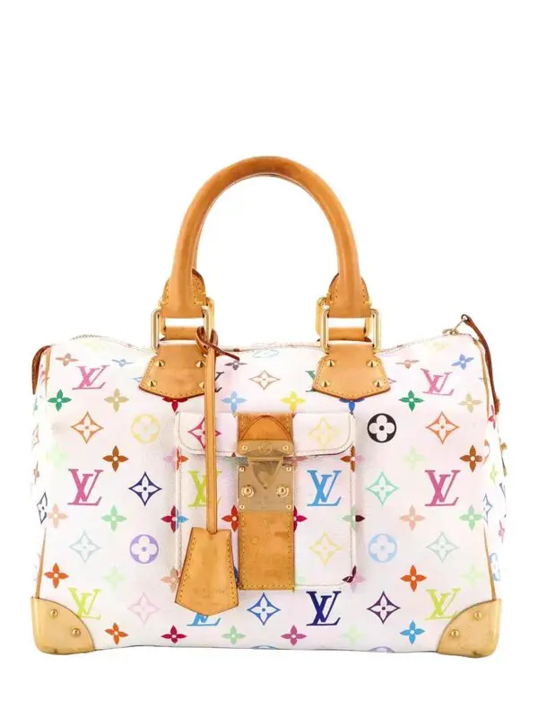 LOUIS VUITTON Speedy Handbag Monogram Multicolor 30 Satchel - Multicolour