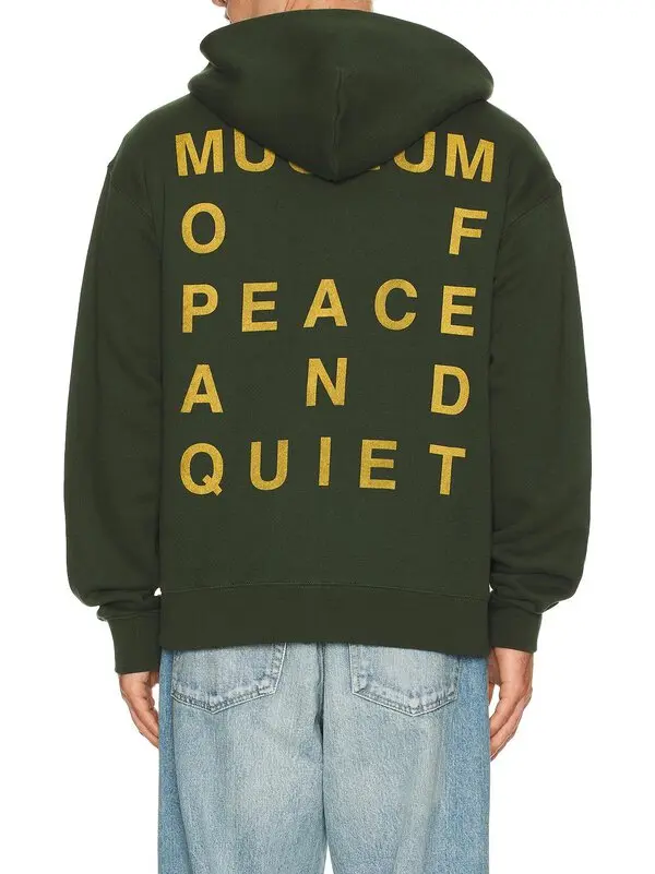 MUSEUM OF PEACE & QUIET Castelli Zip-up Hoodie - Forest