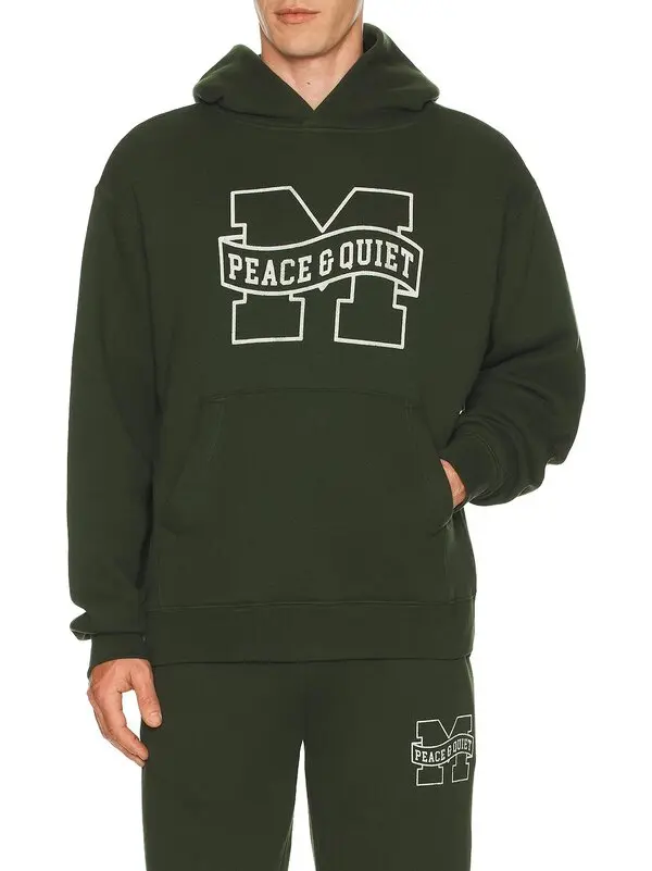 MUSEUM OF PEACE & QUIET Banner Hoodie - Forest