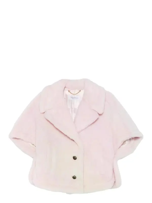 Max Mara Corvino Teddy-texture Cape - Pink