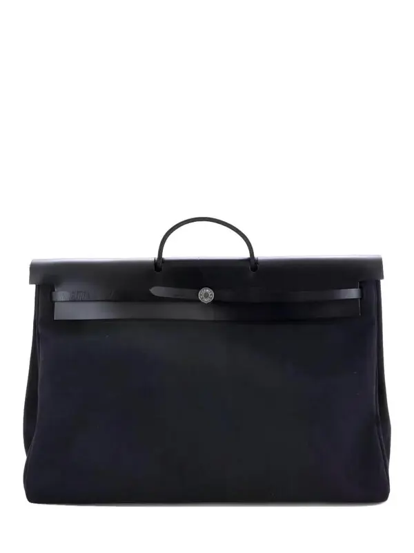 Hermès Herbag Zip 50 Satchel - Black