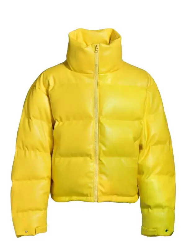 BREATH Padded Funnel-neck Jacket - Yellow