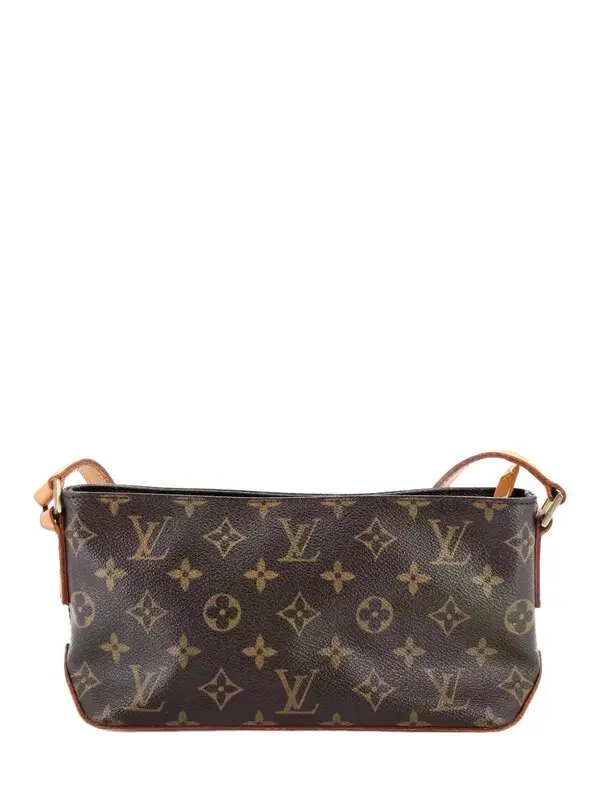 LOUIS VUITTON Trotteur Monogram Canvas Crossbody Bag - Brown
