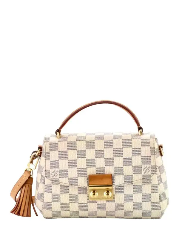 LOUIS VUITTON Croisette Damier Crossbody Bag - White