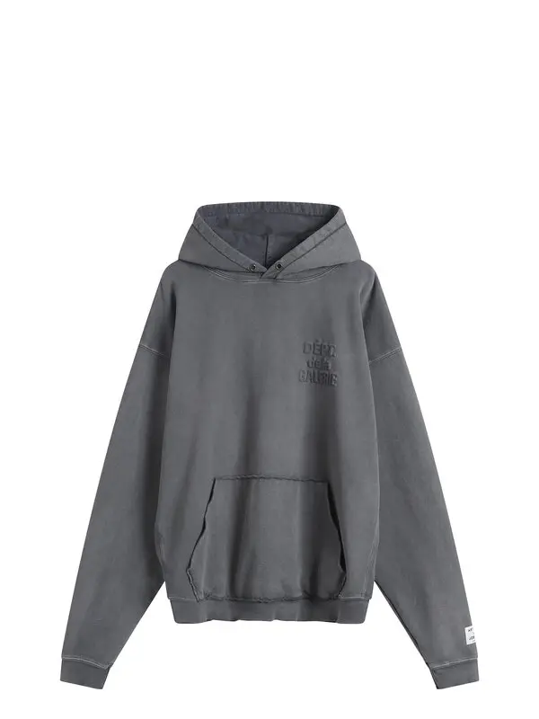 GALLERY DEPT. Embossed Cotton-jersey Hoodie - Graphite