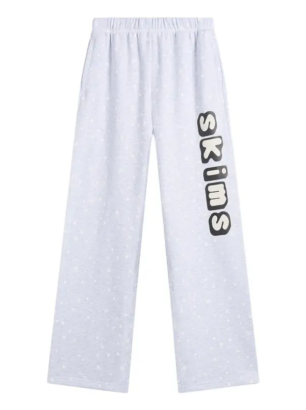 SKIMS X Cpfm Cotton Fleece Straight Leg Pant - Lhg Skims Snow Print