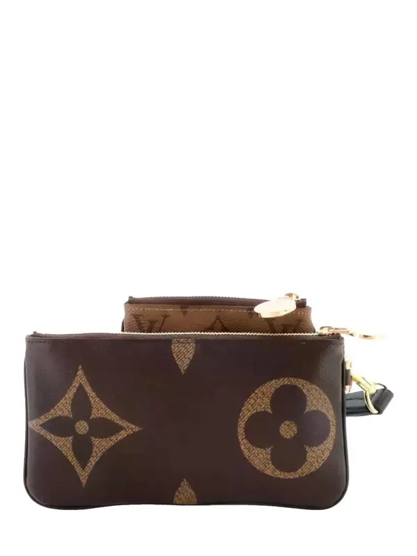 LOUIS VUITTON Trio Pouch Set Reverse Monogram Giant - Brown
