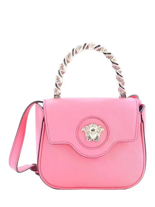 Versace La Medusa Chain Top Handle Small Satchel - Pink