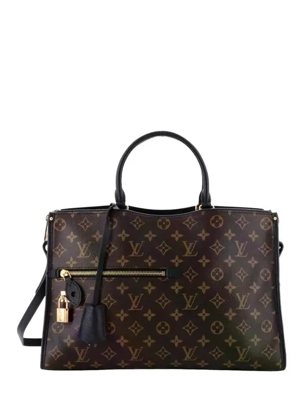LOUIS VUITTON Popincourt Nm Handbag Monogram Canvas - Black