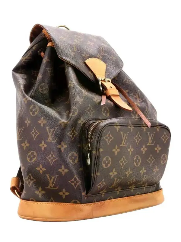 LOUIS VUITTON Vintage Montsouris Monogram Canvas Gm Backpack - Brown