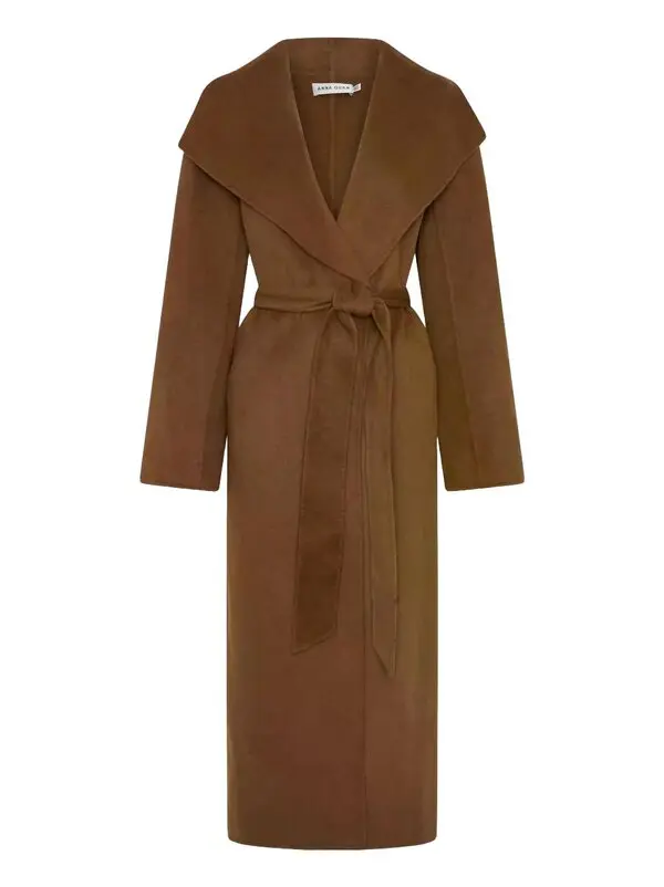 Anna Quan Marlow Belted Coat - Brown