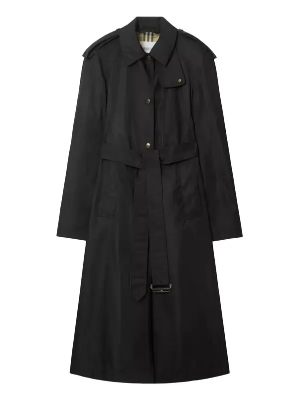 Burberry Belted Trench Coat - Black