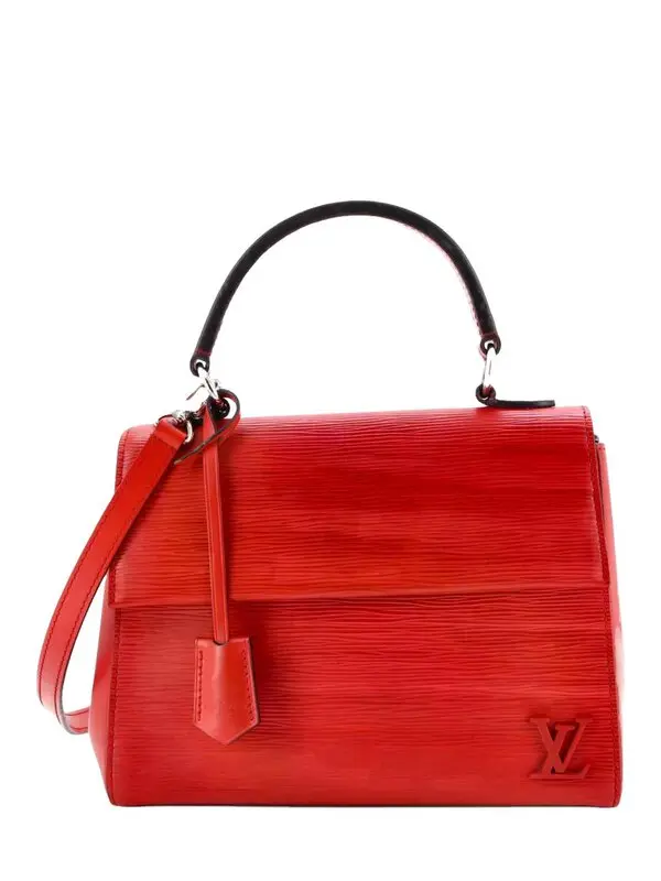 LOUIS VUITTON Cluny Top Handle Bag Epi Leather Bb Satchel - Red