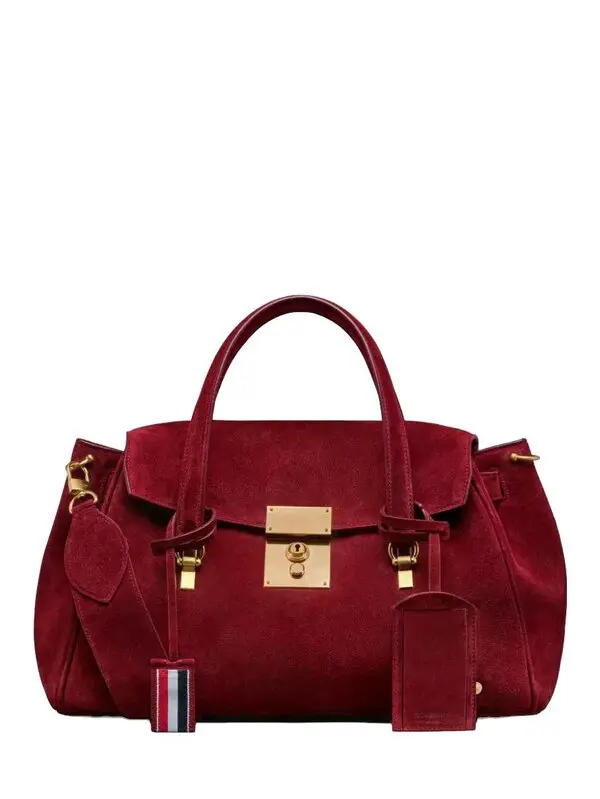Thom Browne Mrs. Thom Calf-suede Holdall Bag - Red