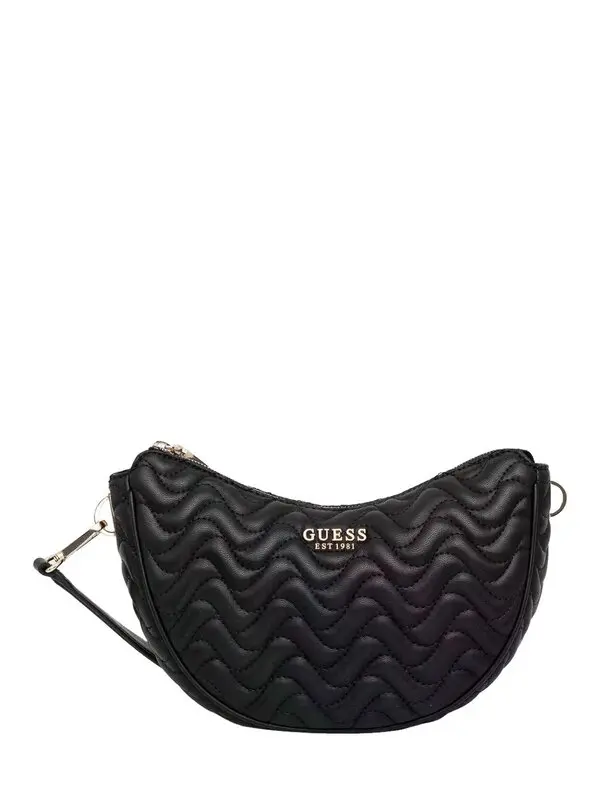 Guess Quilted Chain Bag - Black