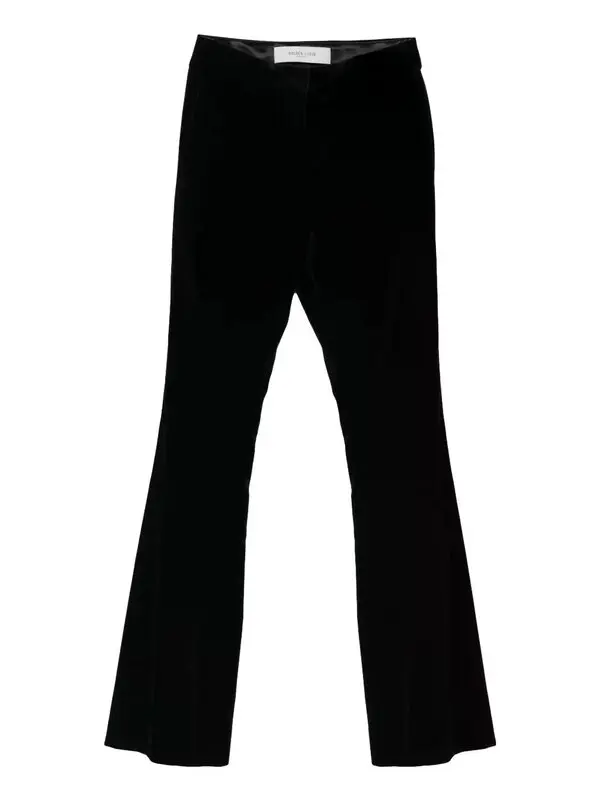 GOLDEN GOOSE Journey Slight Votton Flared Trousers - Black