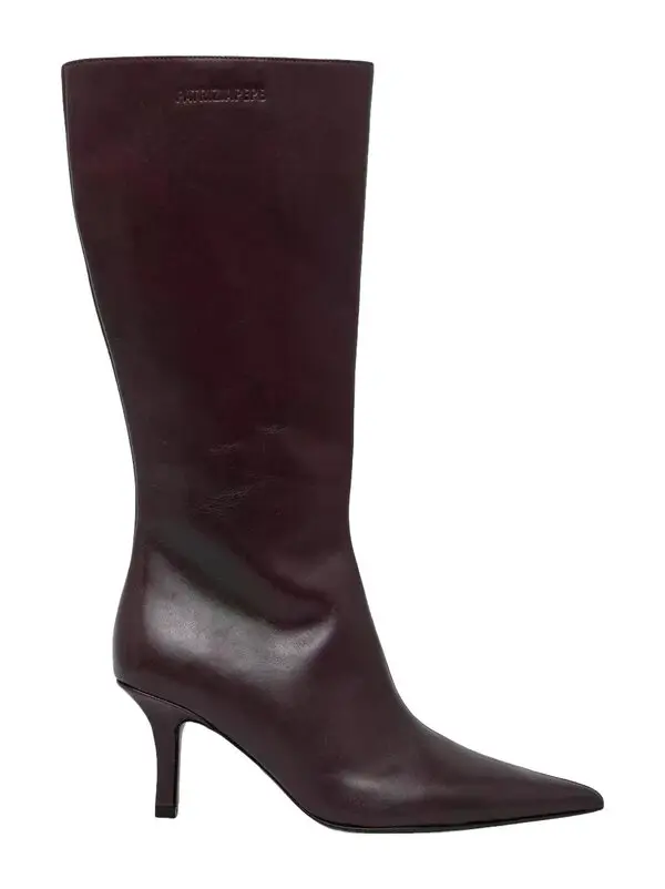 Patrizia Pepe 75mm Pointed-toe Boots - Red