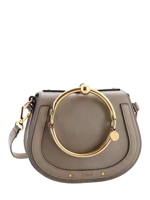 Chloé Nile Leather Small Crossbody Bag - Brown