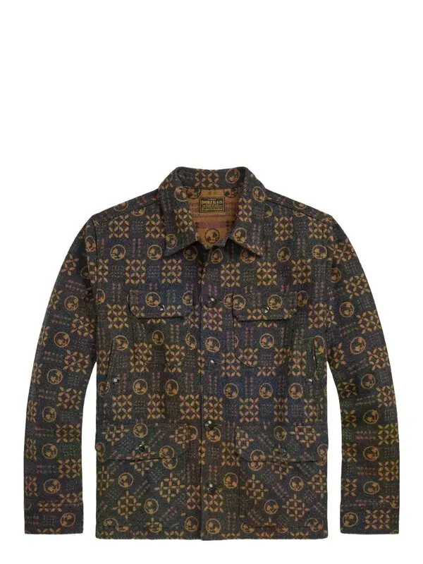 Ralph Lauren Patterned Shirt Jacket - Blue