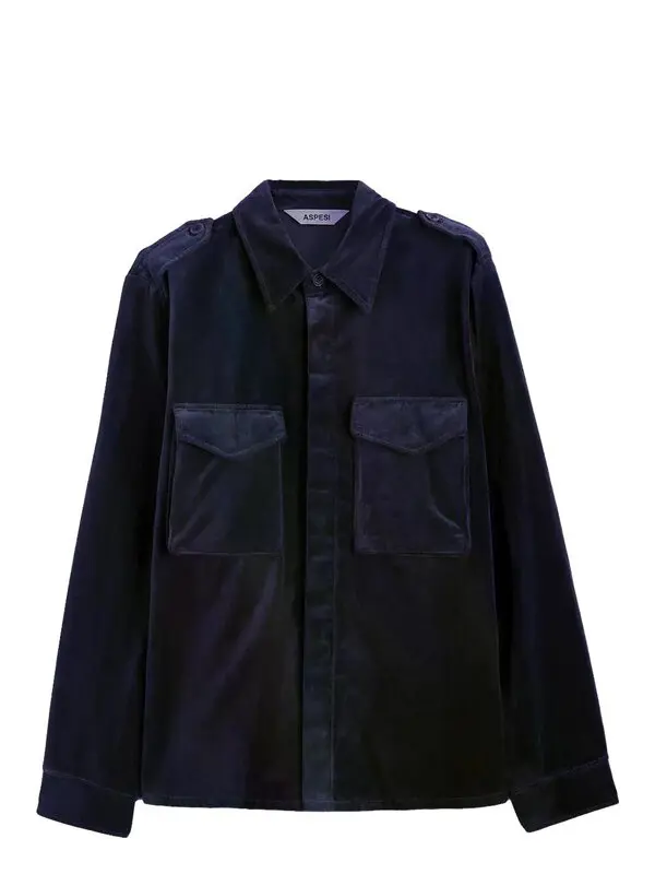 Aspesi Flap-pocket Shirt - Blue