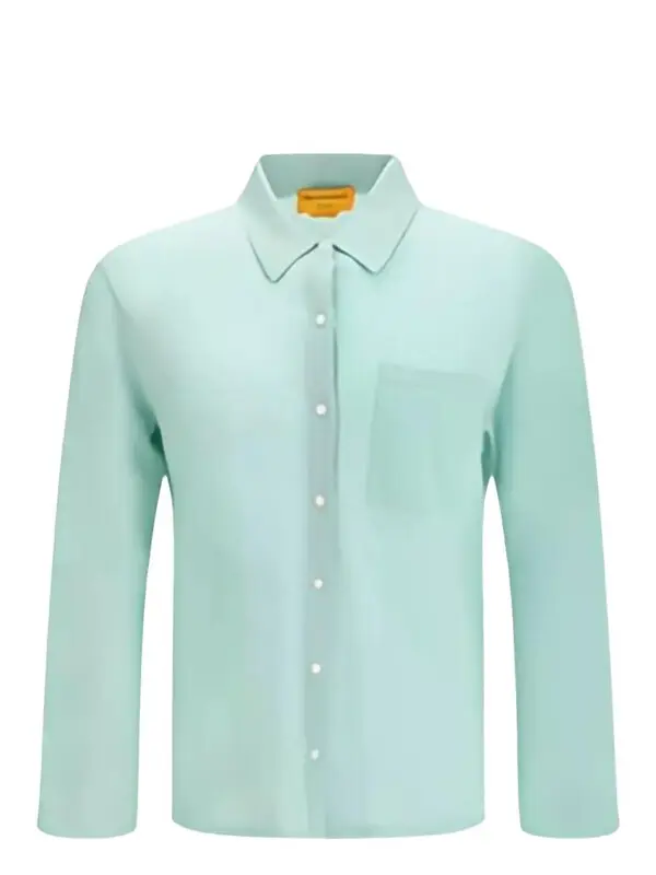 Guest In Residence Buttoned Chest-pocket Shirt - Blue