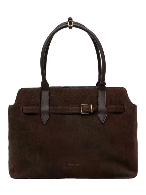 Marc O'polo Buckle-strap Tote Bag - Brown